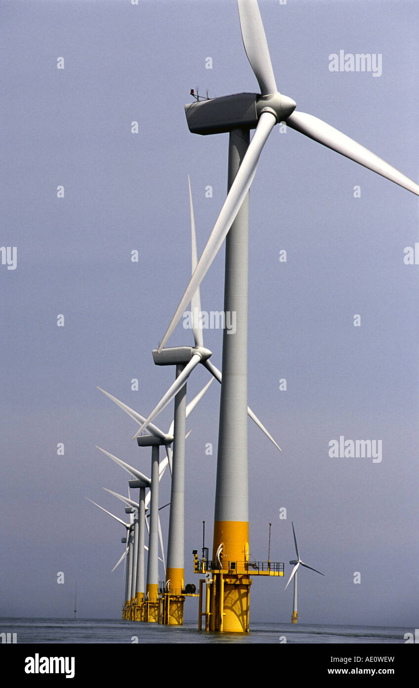 Offshore wind farm, Scroby Sands, Great Yarmouth, Norfolk, UK Stock ...