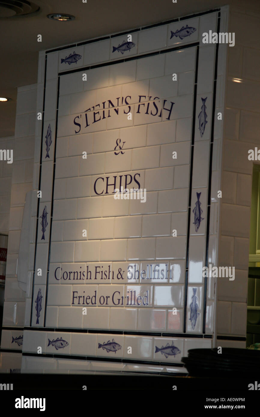 Rick Stein's Fish and Chip Shop, Padstow, Cornwall, England Stock Photo ...