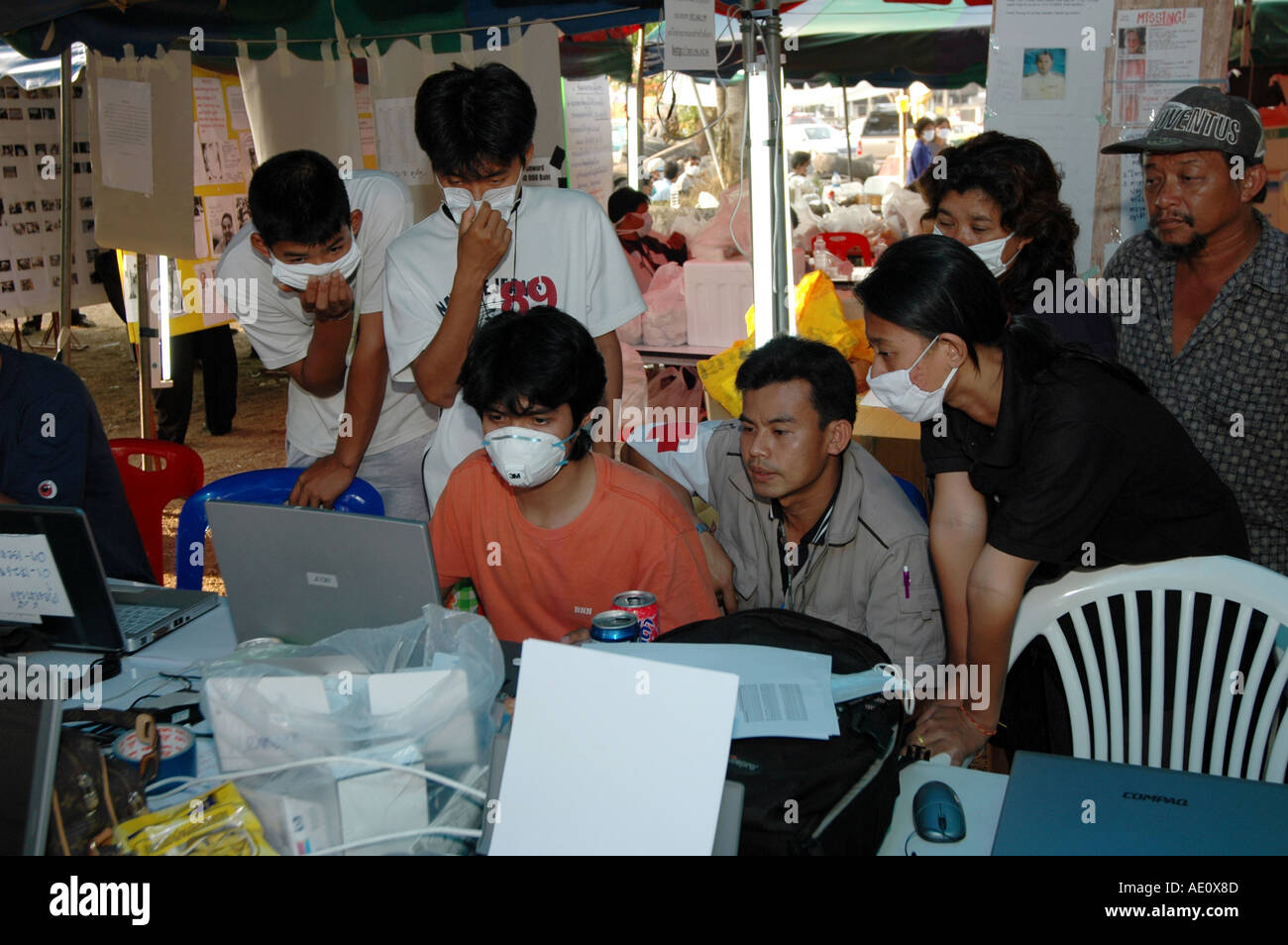 Identifying the dead Yarn Yao Dan White temporary mortuary One week ...
