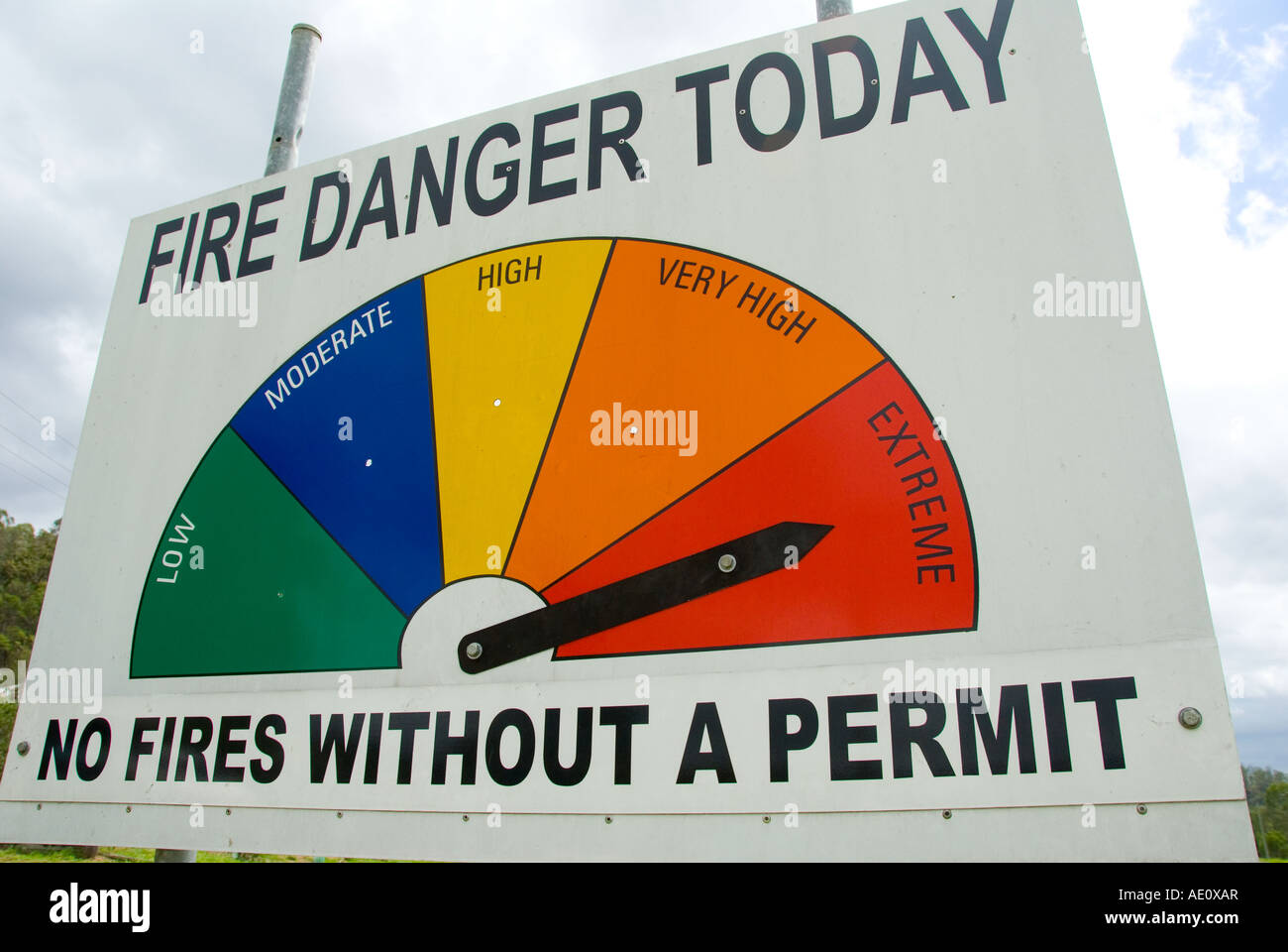 Fire Warning Sign Australia Stock Photos & Fire Warning Sign Australia ...