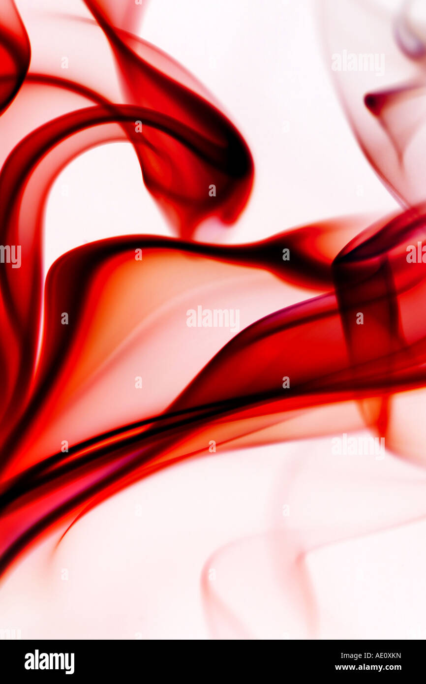Blood Red Smoke Abstract Stock Photo - Alamy