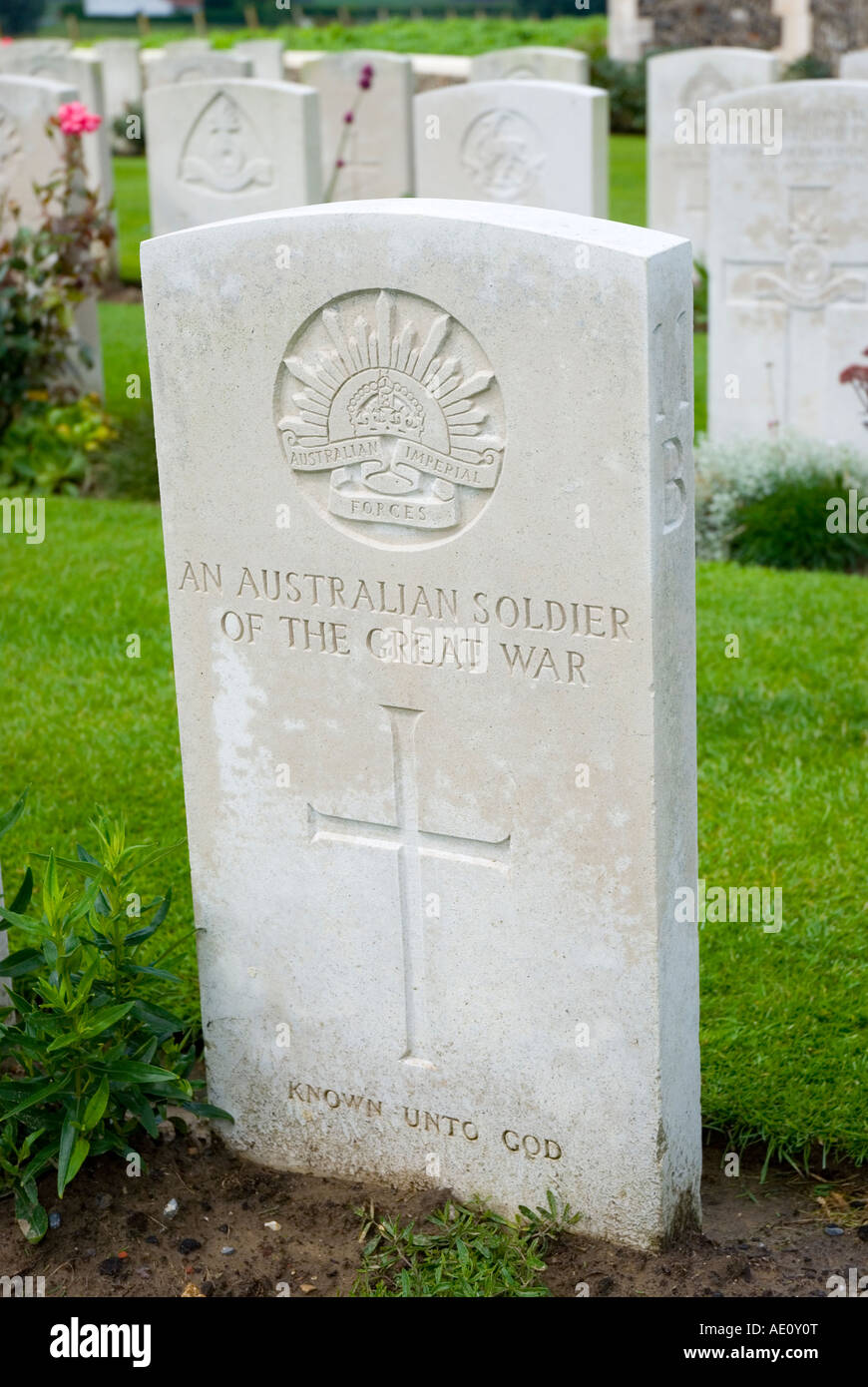 Tyne Cot cemetery Stock Photo - Alamy