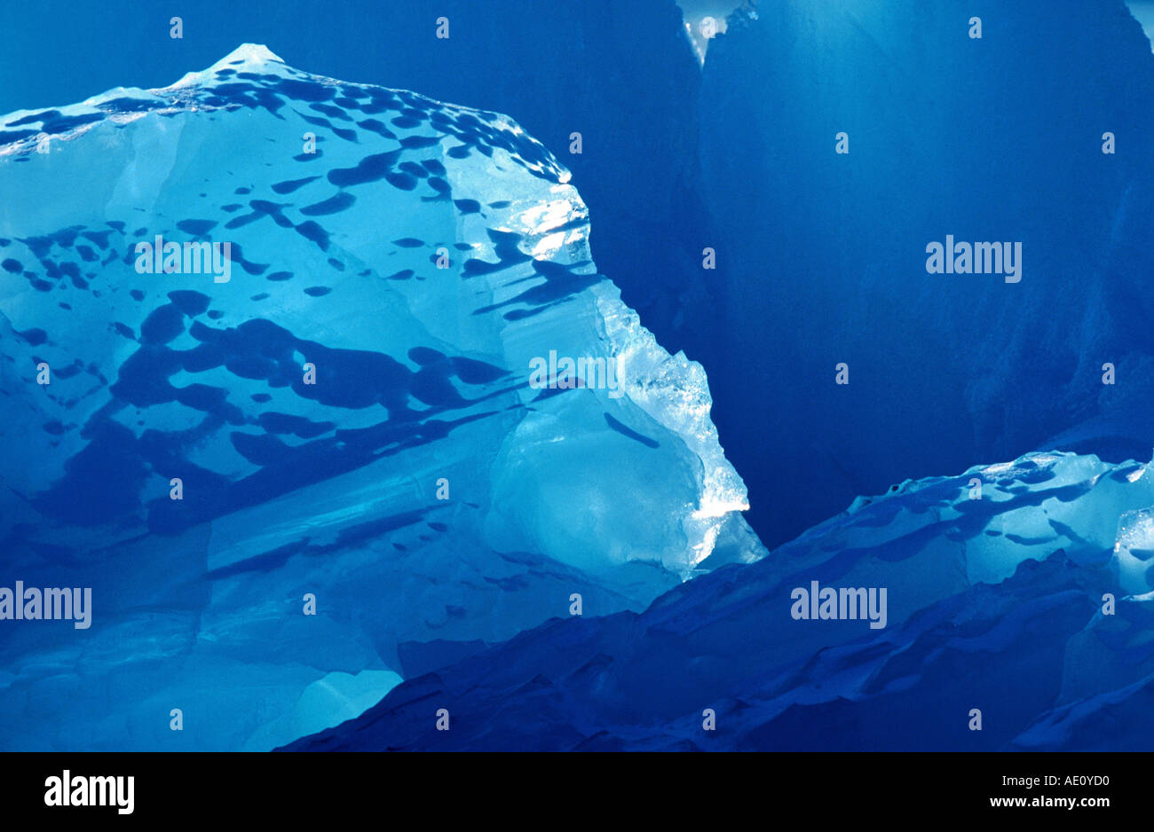 ice, shining blue Stock Photo - Alamy