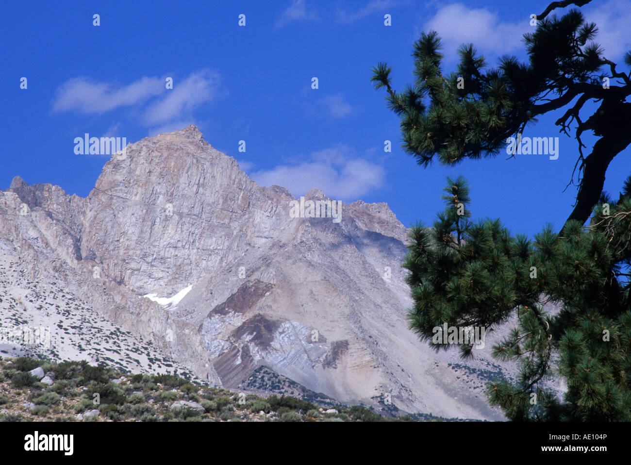 Peaks above Bishop Creek Valley in the Inyo National Forest, Sierra ...