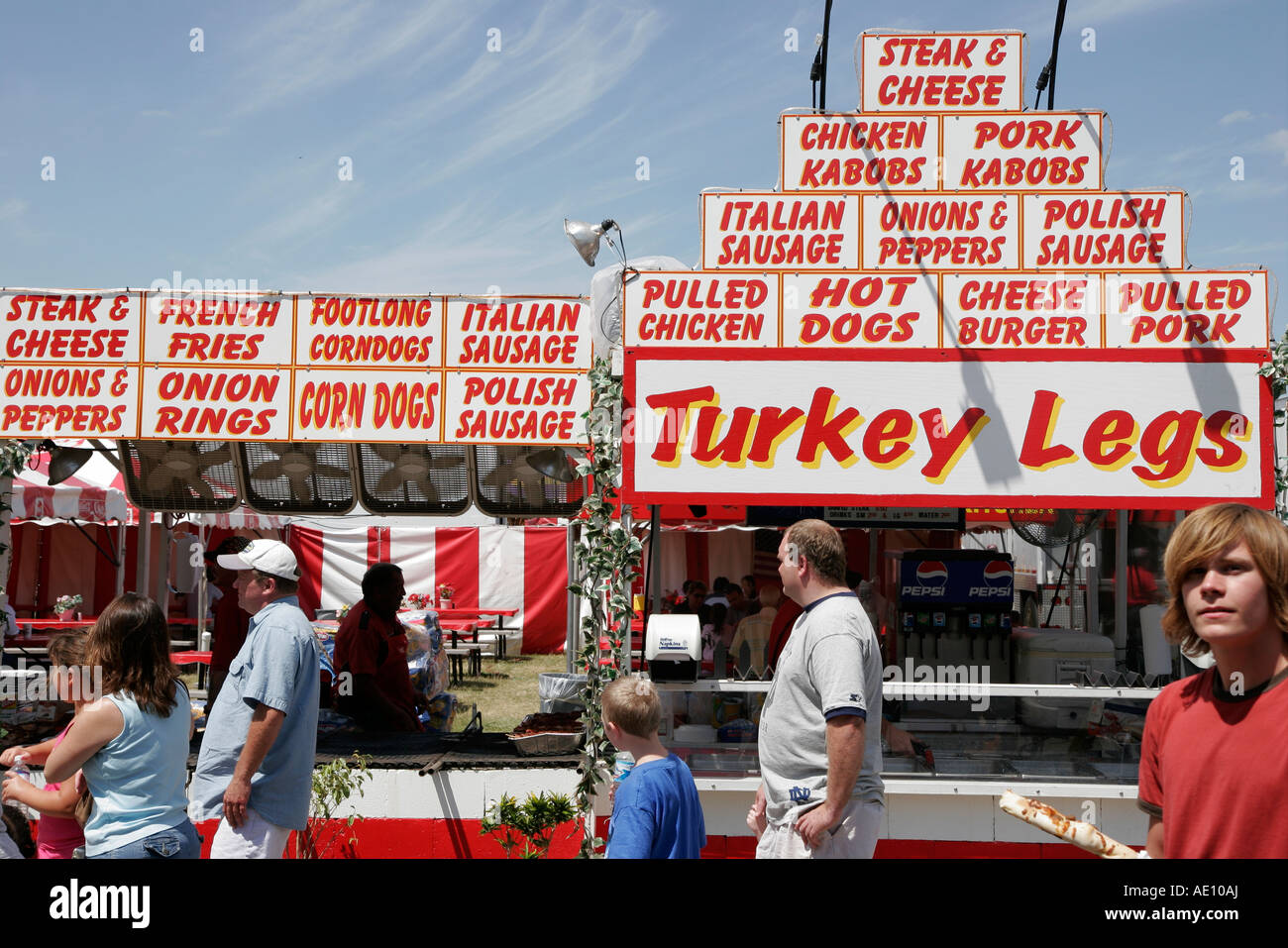 Valparaiso Indiana,Porter County Fair,sign,food,turkey legs,IN070722027 ...