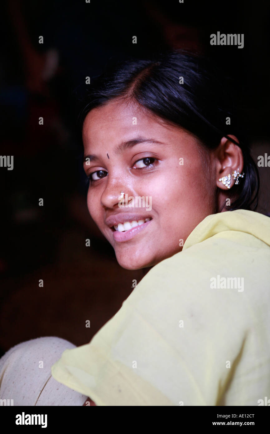 Portrait of a girl at Singtam, Sikkim, India Stock Photo - Alamy