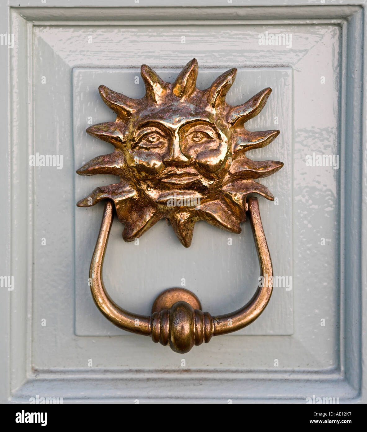 Sulis Sun God Door Knocker Stock Photo - Alamy