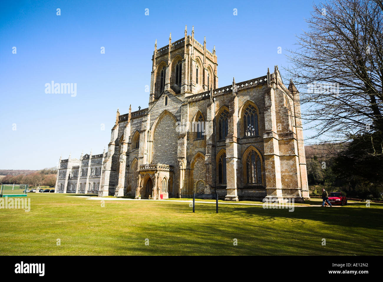 Milton Abbas School in Dorset Stock Photo - Alamy