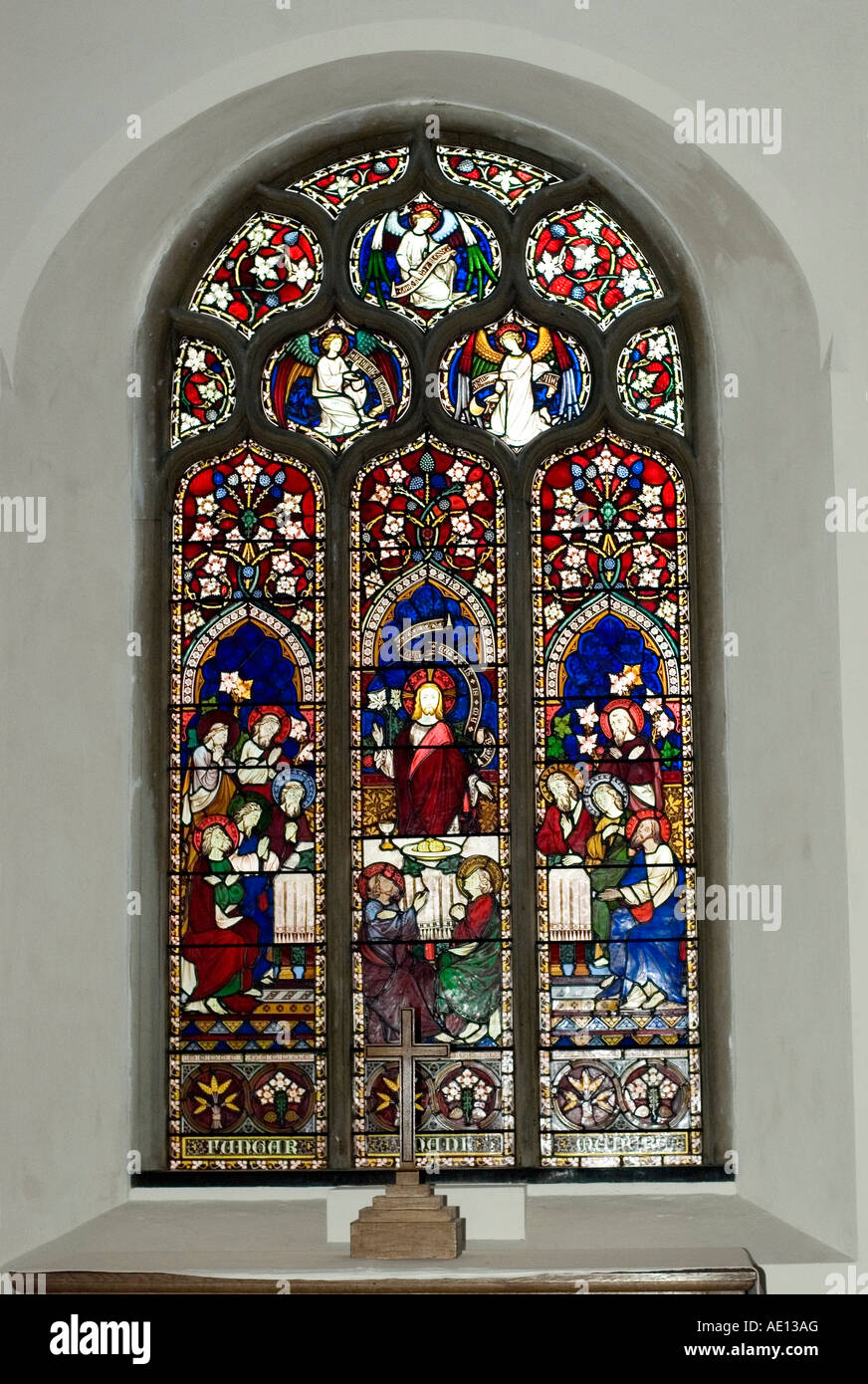 Church Window Dunwich Suffolk Stock Photo - Alamy