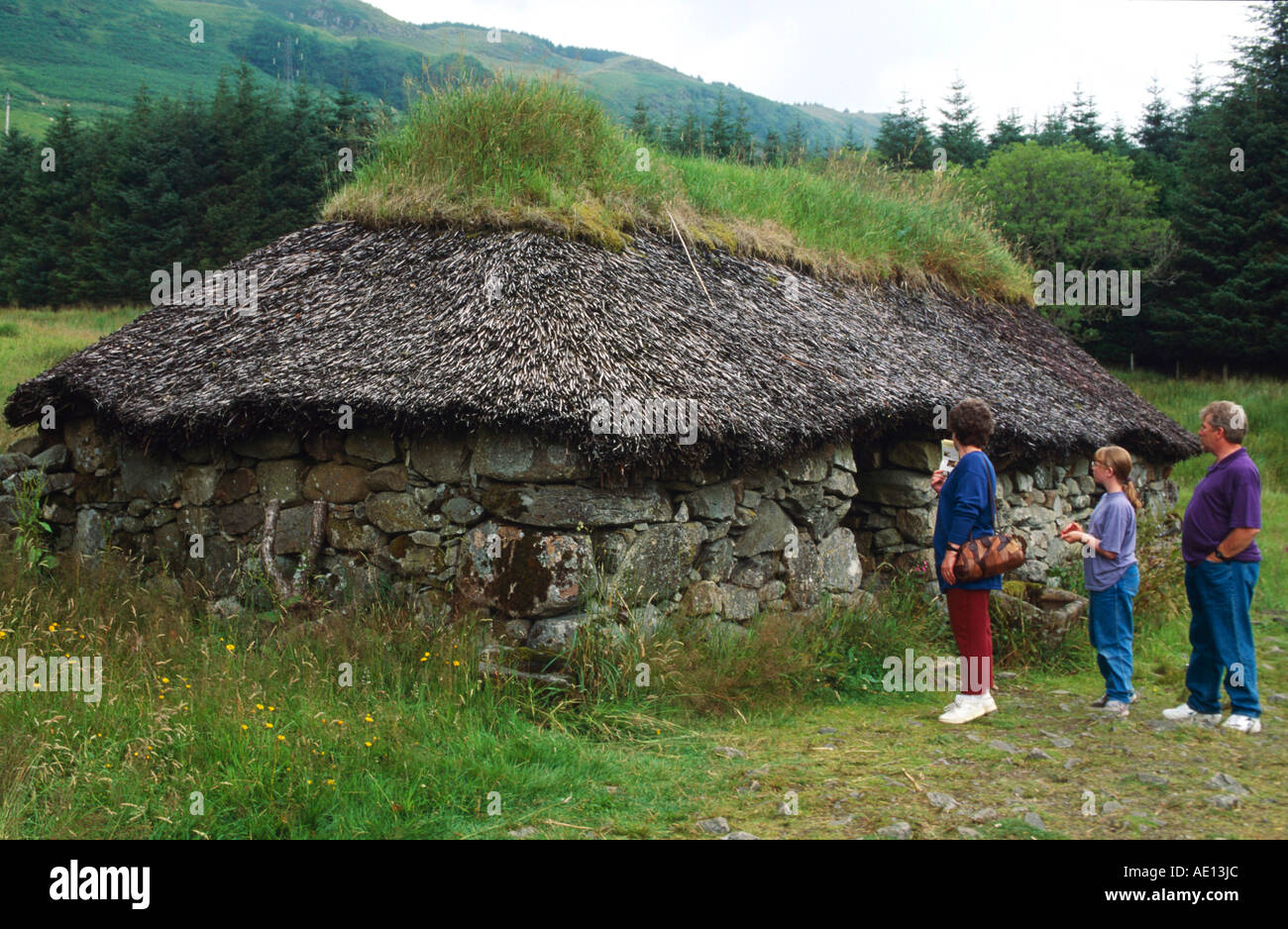 Schottland Auchindrain Township Cottar s House Stock Photo - Alamy