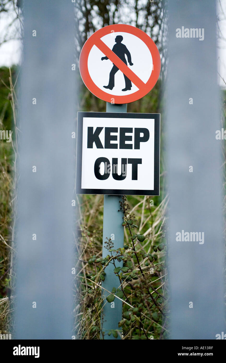 Keep out sign Stock Photo - Alamy