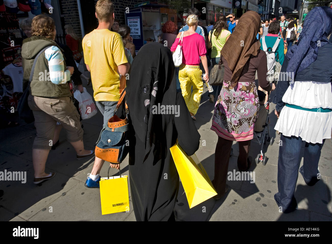 Burka shopping burqa selfridges hi-res stock photography and images - Alamy