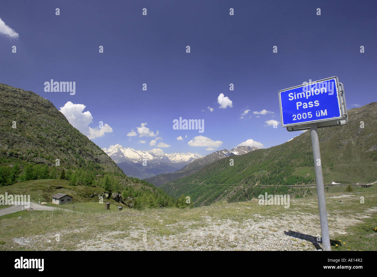 The Simplon Pass in the Swiss Alps Stock Photo - Alamy