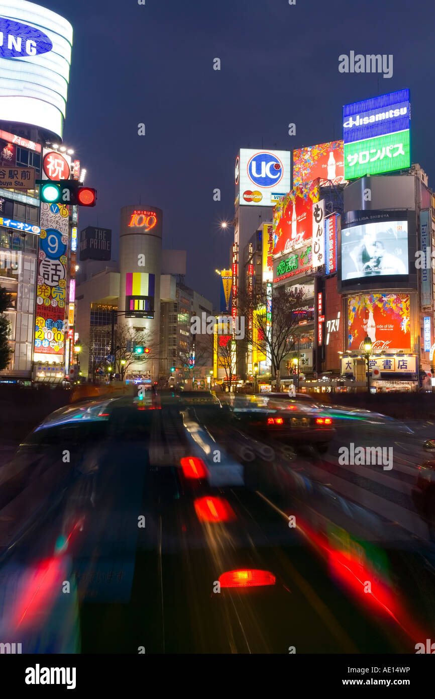 Asia Japan Honshu Tokyo busy intersection in Shibuya Stock Photo - Alamy