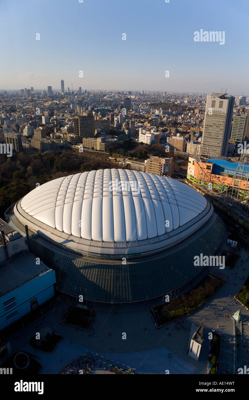 Asia Japan Honshu Tokyo Tokyo Dome elevated view Stock Photo - Alamy