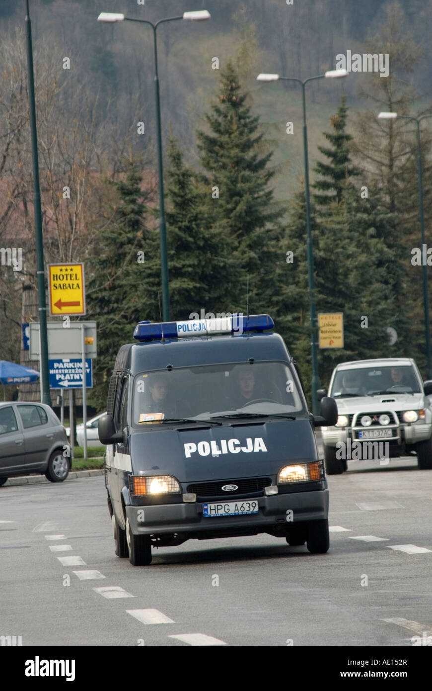 Police van in Poland Stock Photo - Alamy