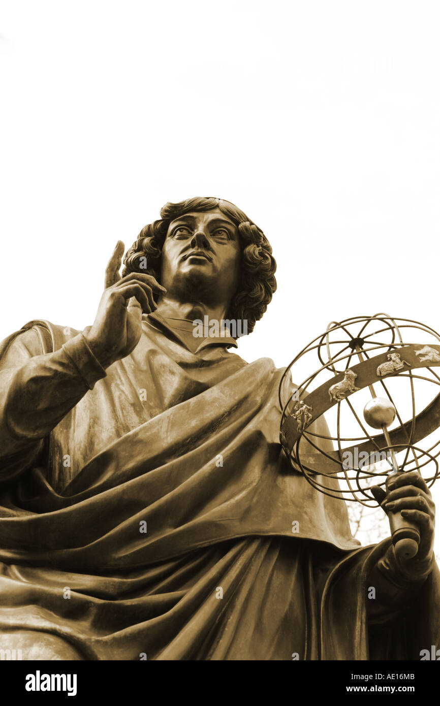 The Statue of Nicholas Copernicus, Torun, Poland Stock Photo - Alamy