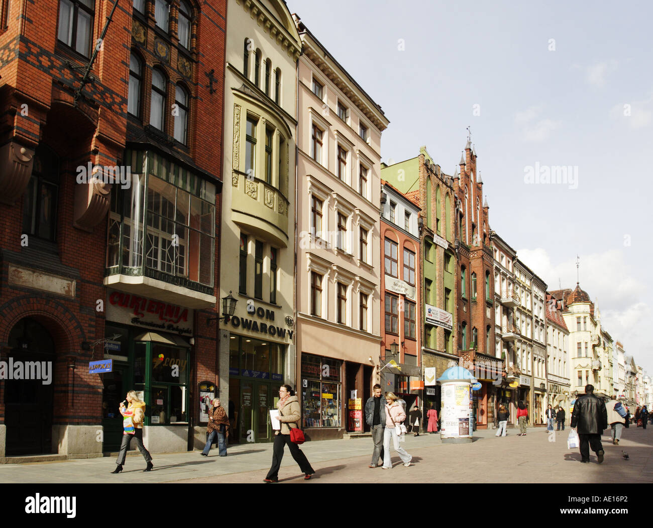 Szeroka Street, Old Town, Torun, Poland Stock Photo - Alamy