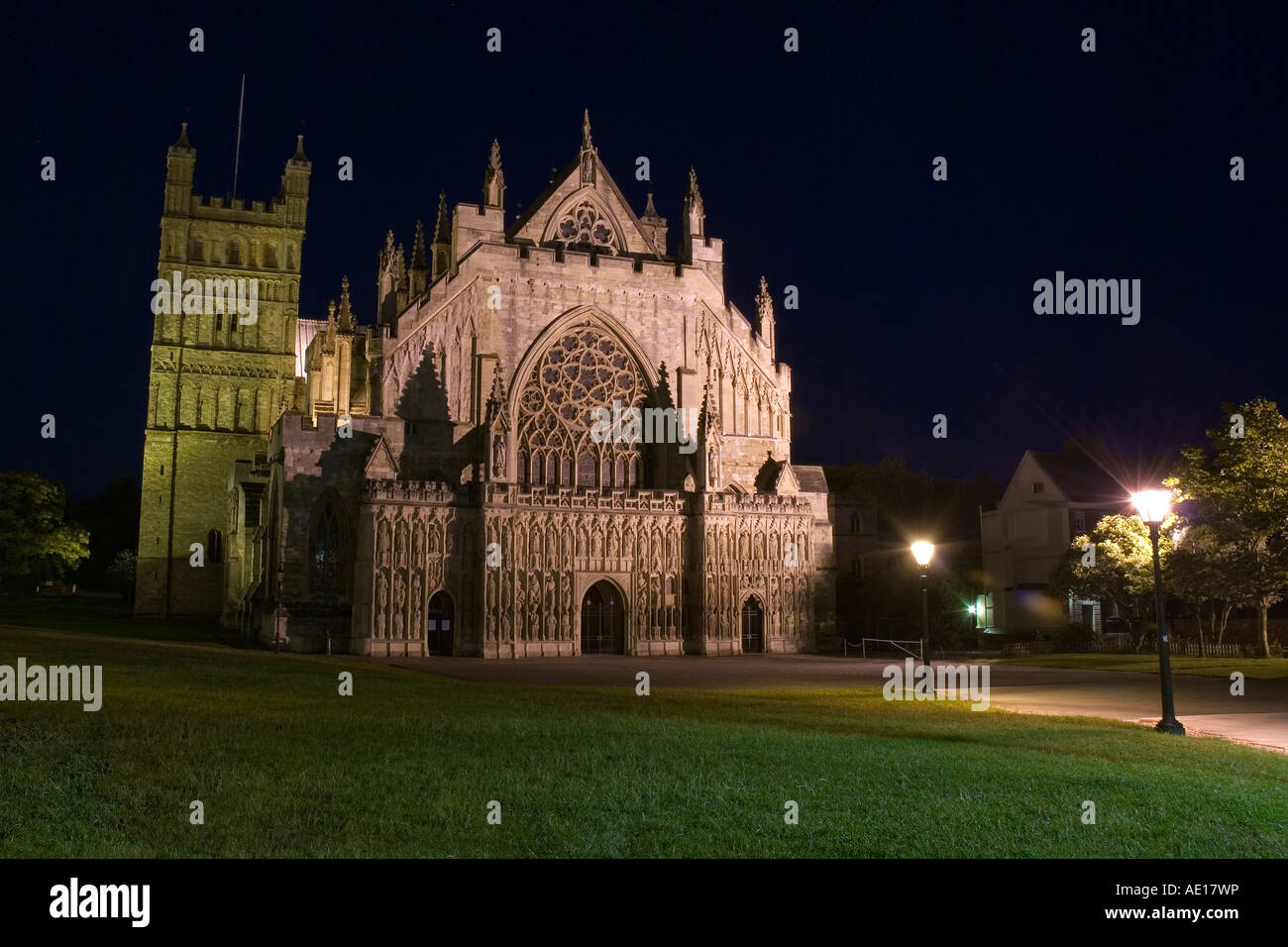 Exeter Cathedral Night High Resolution Stock Photography and Images - Alamy