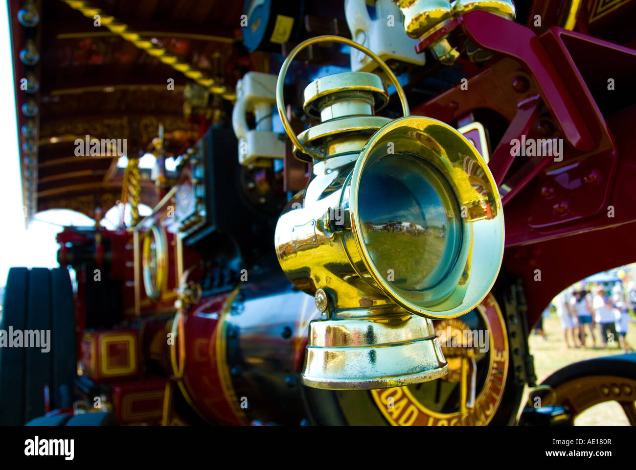 Steam Traction Engine Vanguard Lighting Stock Photo - Alamy