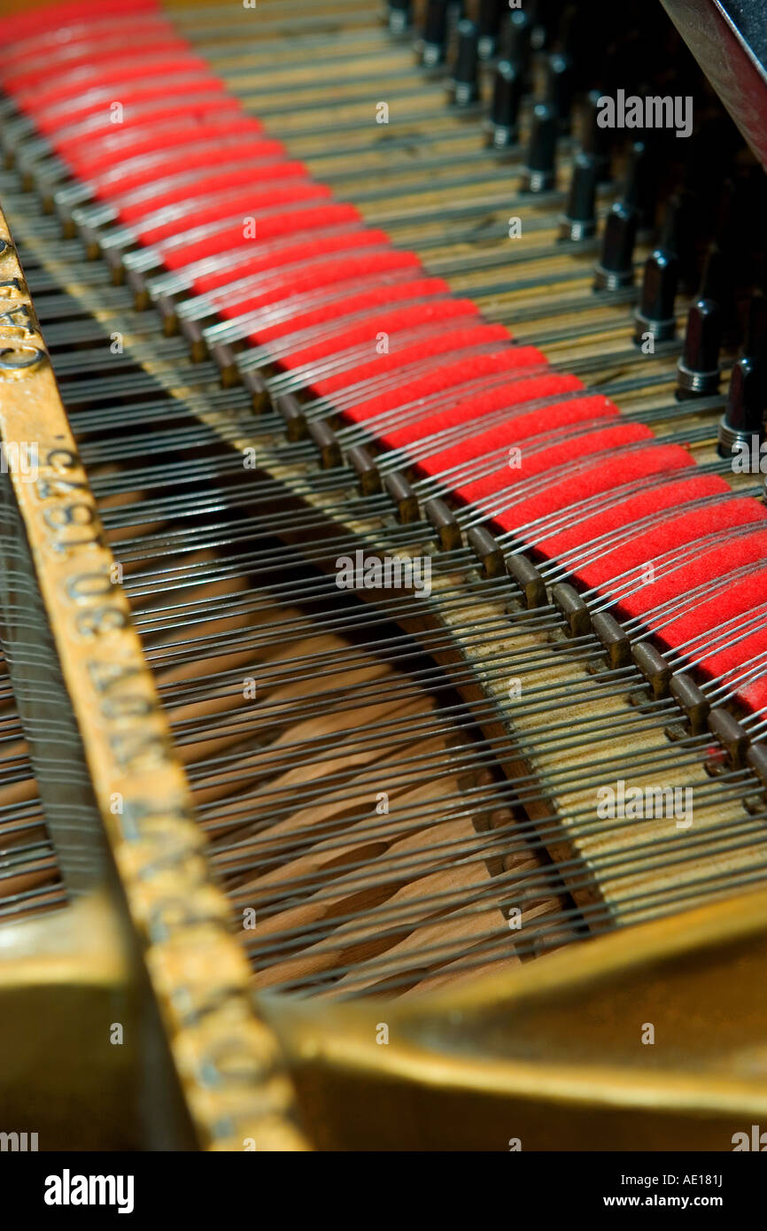 Internal View of the Interior of a Grand Piano Stock Photo - Alamy