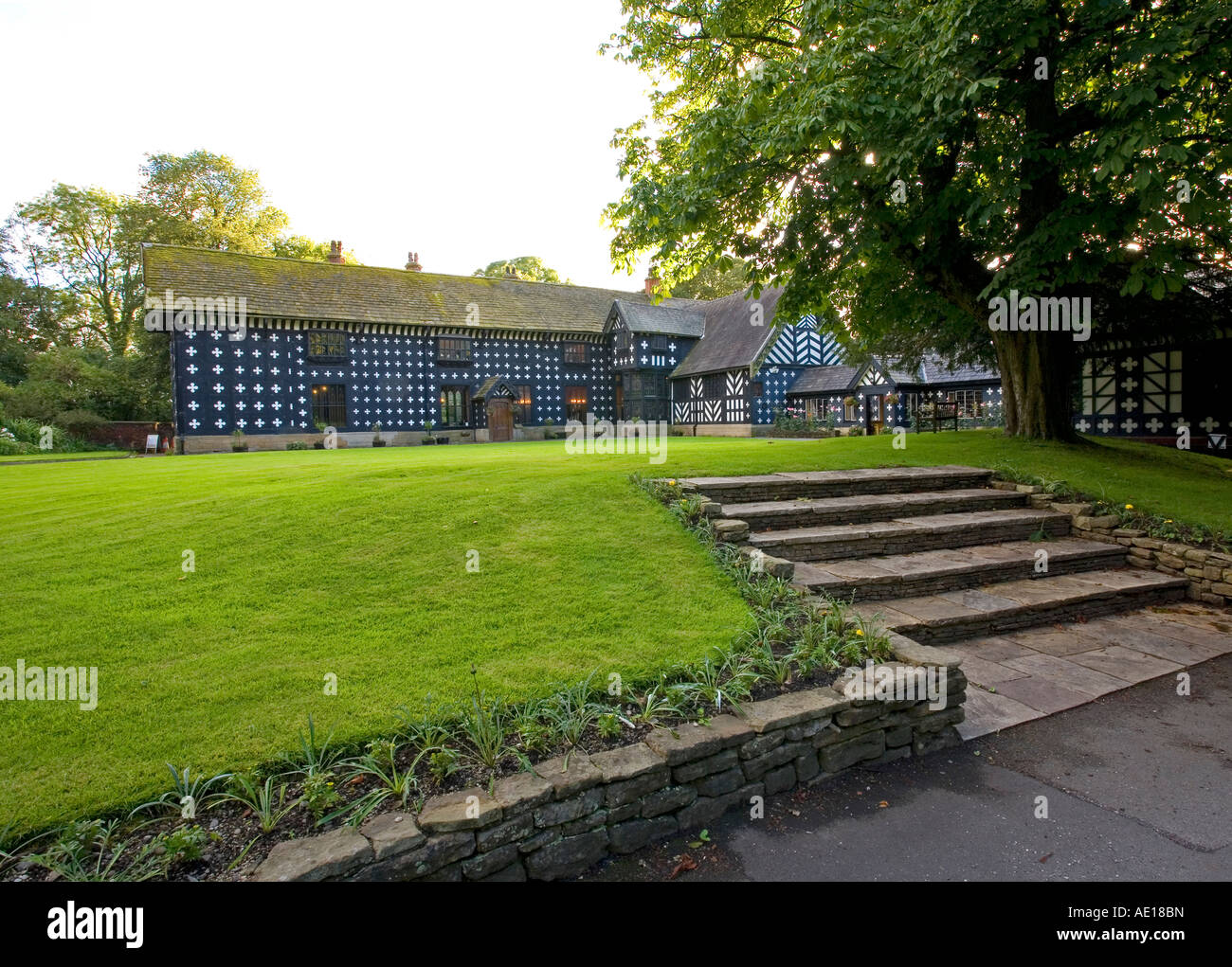 Samlesbury Hall, Lancashire, restored Tudor mansion dating from 1325 ...