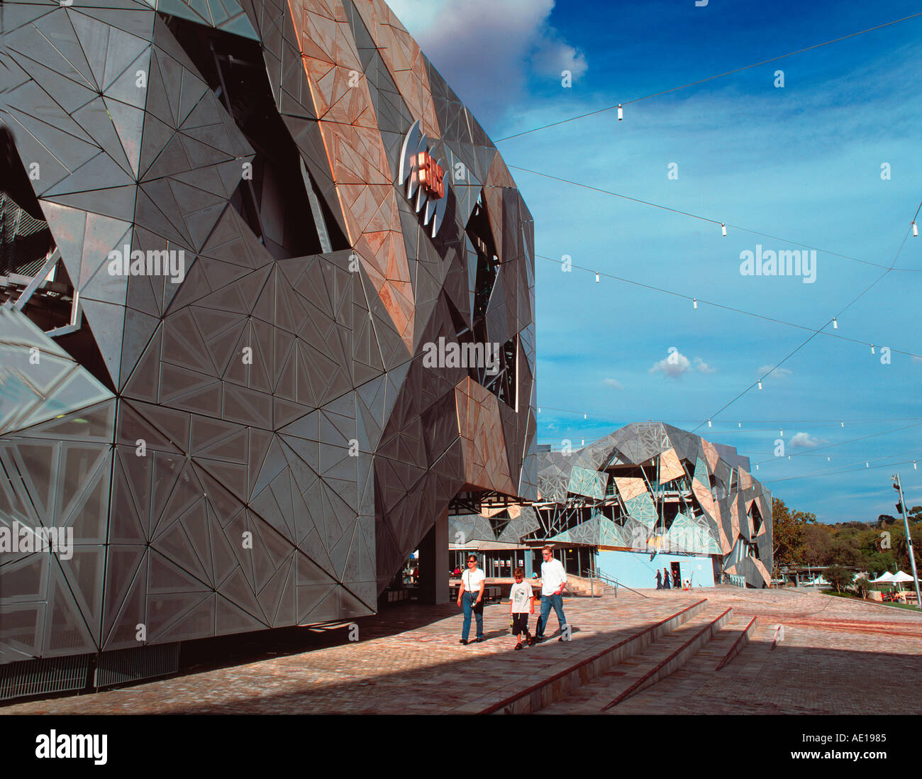 Federation Square Modern Architecture in Melbourne Victoria Australia ...