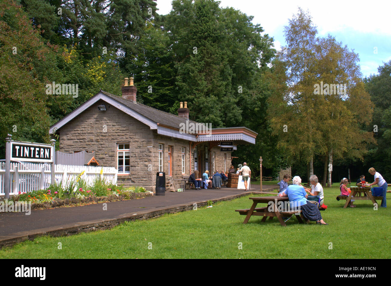 Tintern Station Cafe Monmouthshire Stock Photo - Alamy