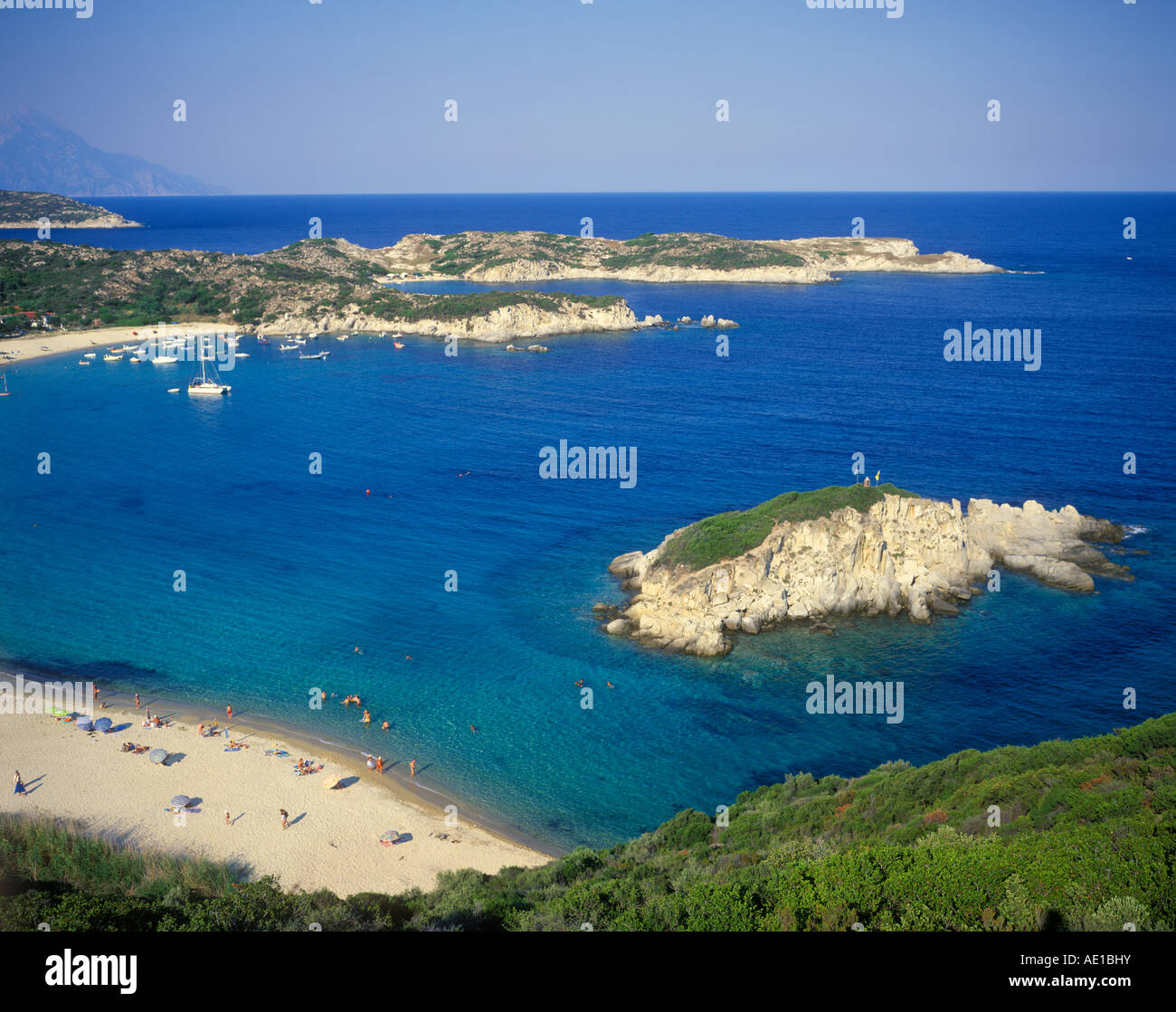 Kalamitsi Beach on Sithonia Peninsula on the peninsula of Chalcidice in ...