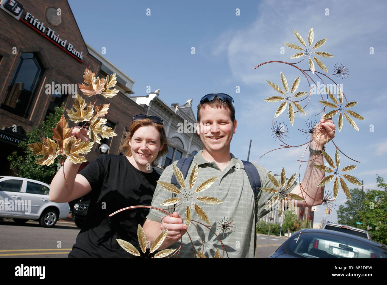 Ann Arbor Michigan,Washington Street,Art Fairs,adult adults man men ...