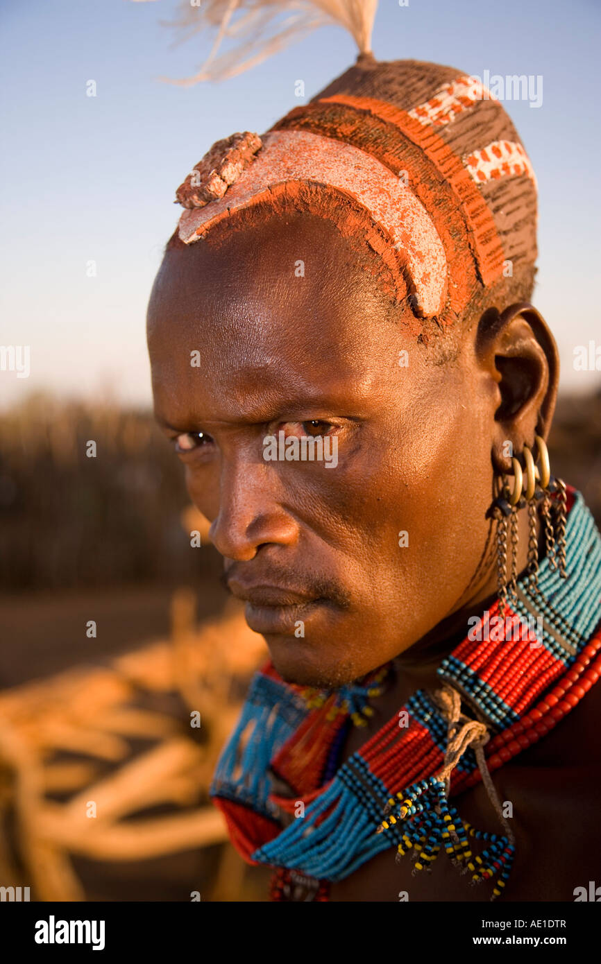 Portrait of a Hamer Tribesman Hamer Tribe Lower Omo Valley Turmi ...