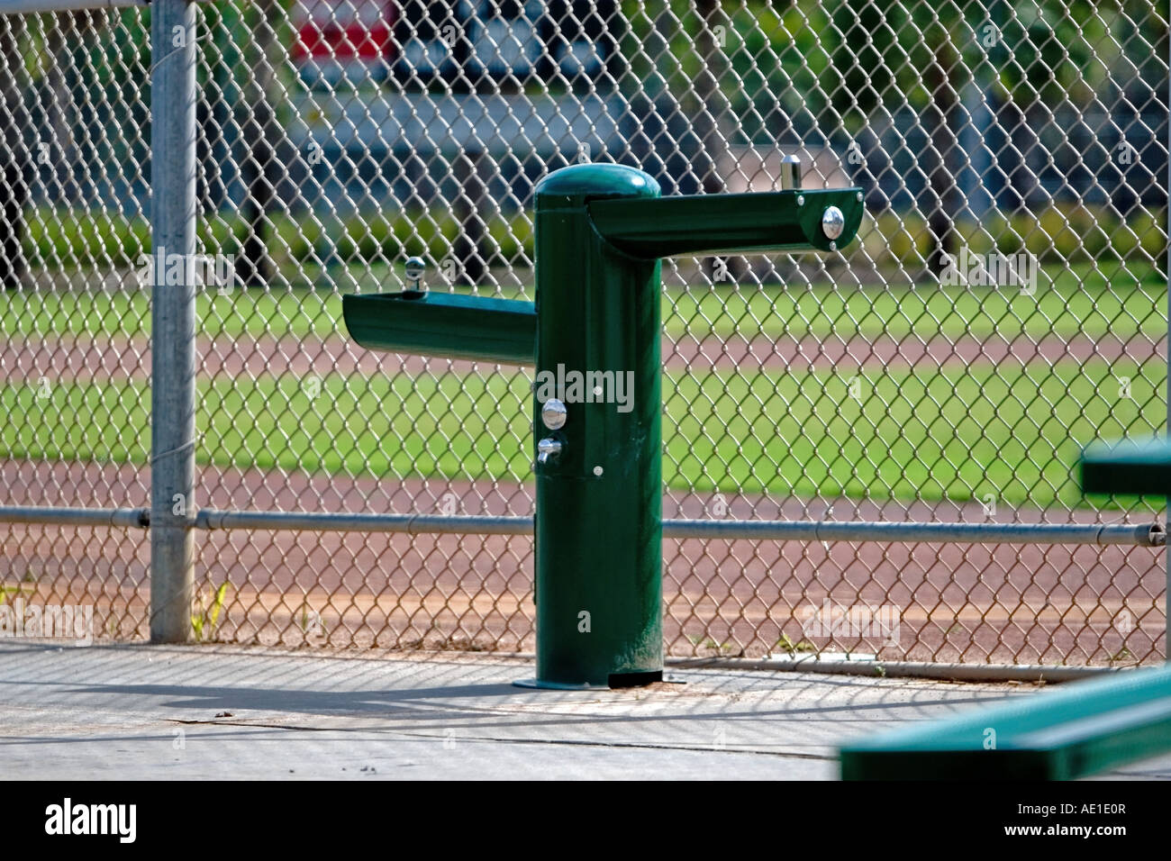 Custom Modern Water Drinking Fountain at Baseball Field Stock Photo - Alamy