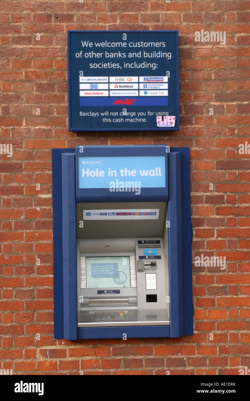 Bank machine charge uk hi-res stock photography and images - Alamy