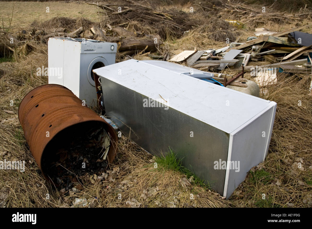 Dumped Refrigerator High Resolution Stock Photography and Images - Alamy