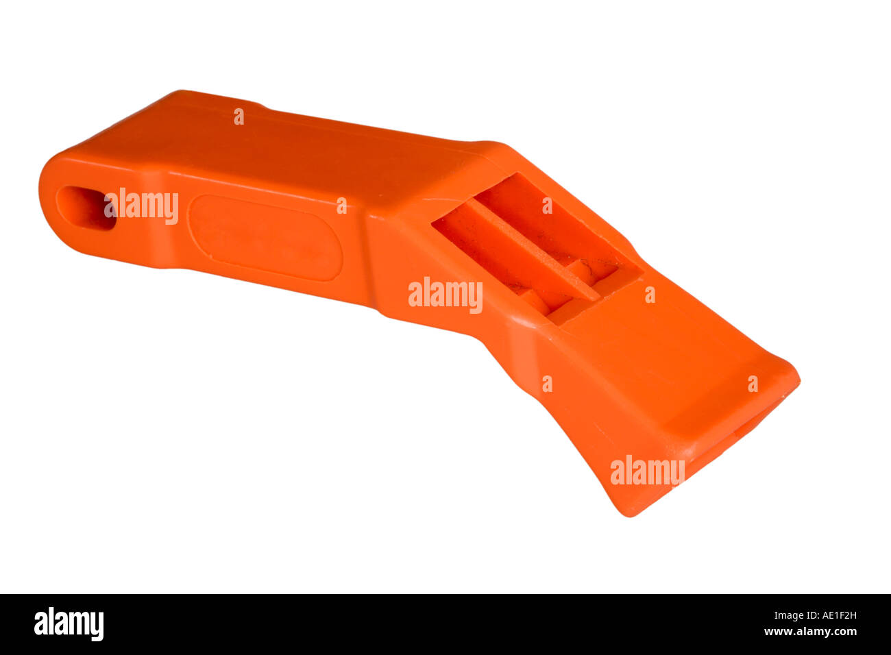 Plastic outdoors safety alert whistle Stock Photo - Alamy