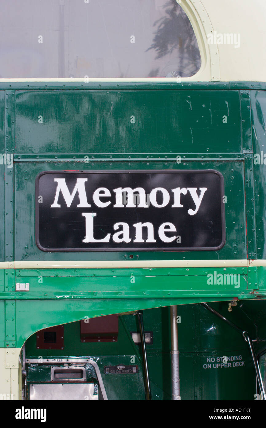 Memory Lane on old bus Stock Photo - Alamy