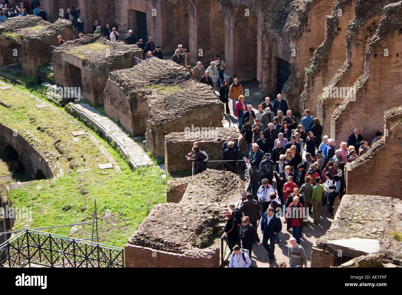 Tourists queuing in line at Colosseum Rome Italy Stock Photo - Alamy