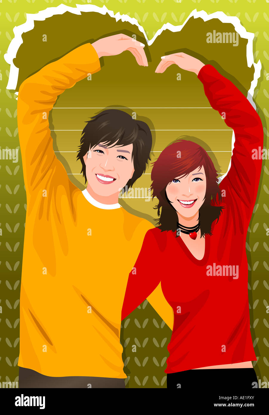 Portrait of a couple smiling together Stock Photo - Alamy