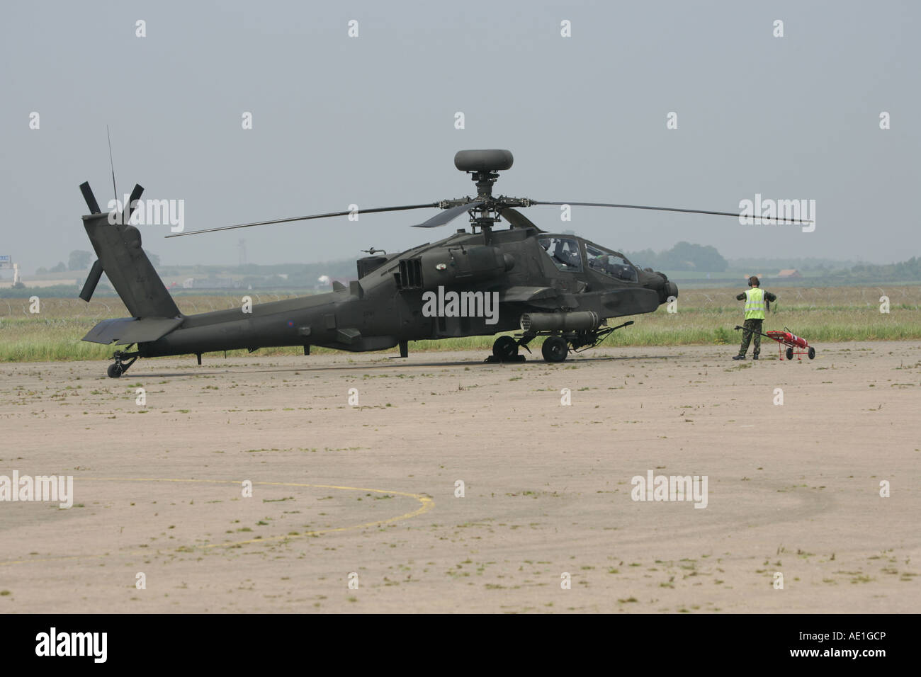 Army Boeing AH Apache helicopter Stock Photo - Alamy
