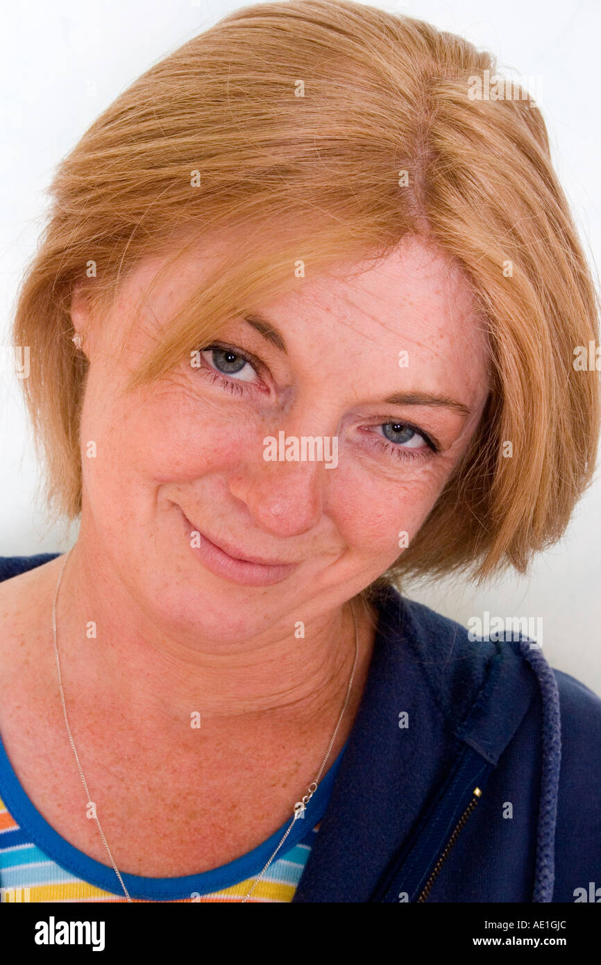 Blond middle aged irish woman hi-res stock photography and images - Alamy