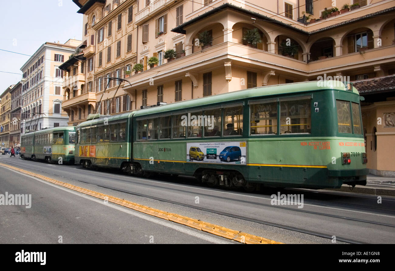 Rome trams hi-res stock photography and images - Alamy