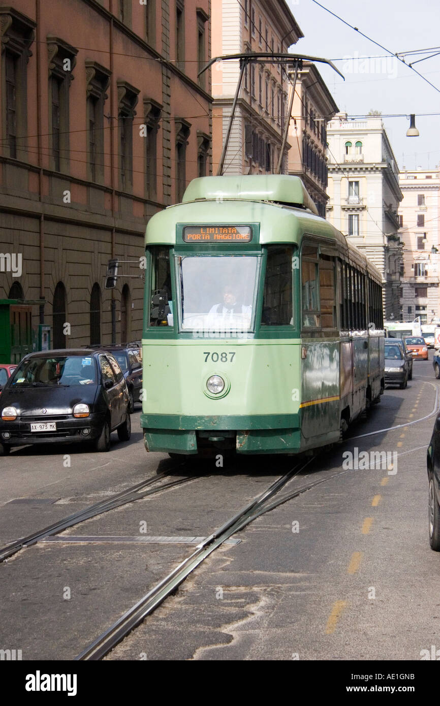Trams on the street of rome rome hi-res stock photography and images ...