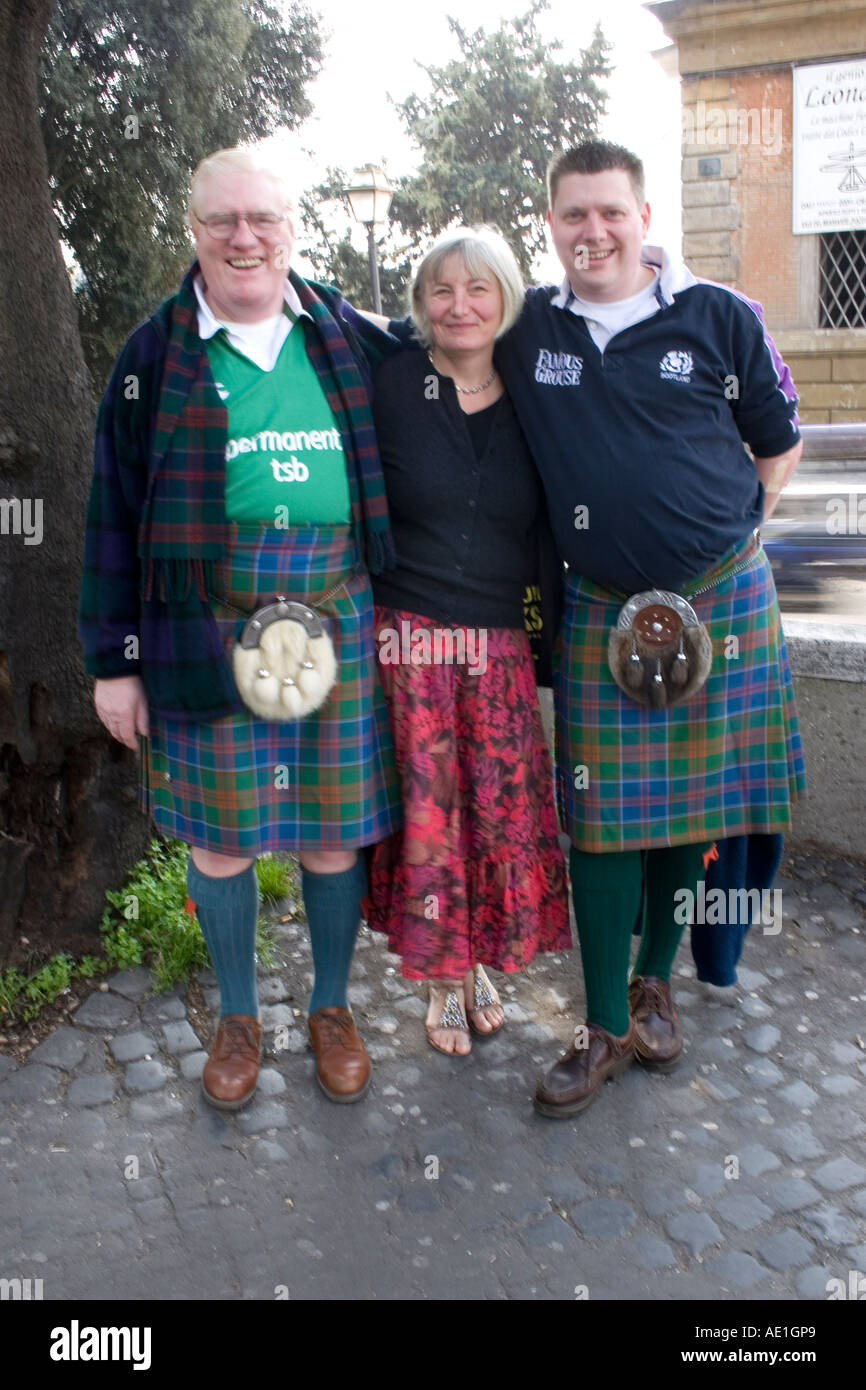 Scottish People In Kilts