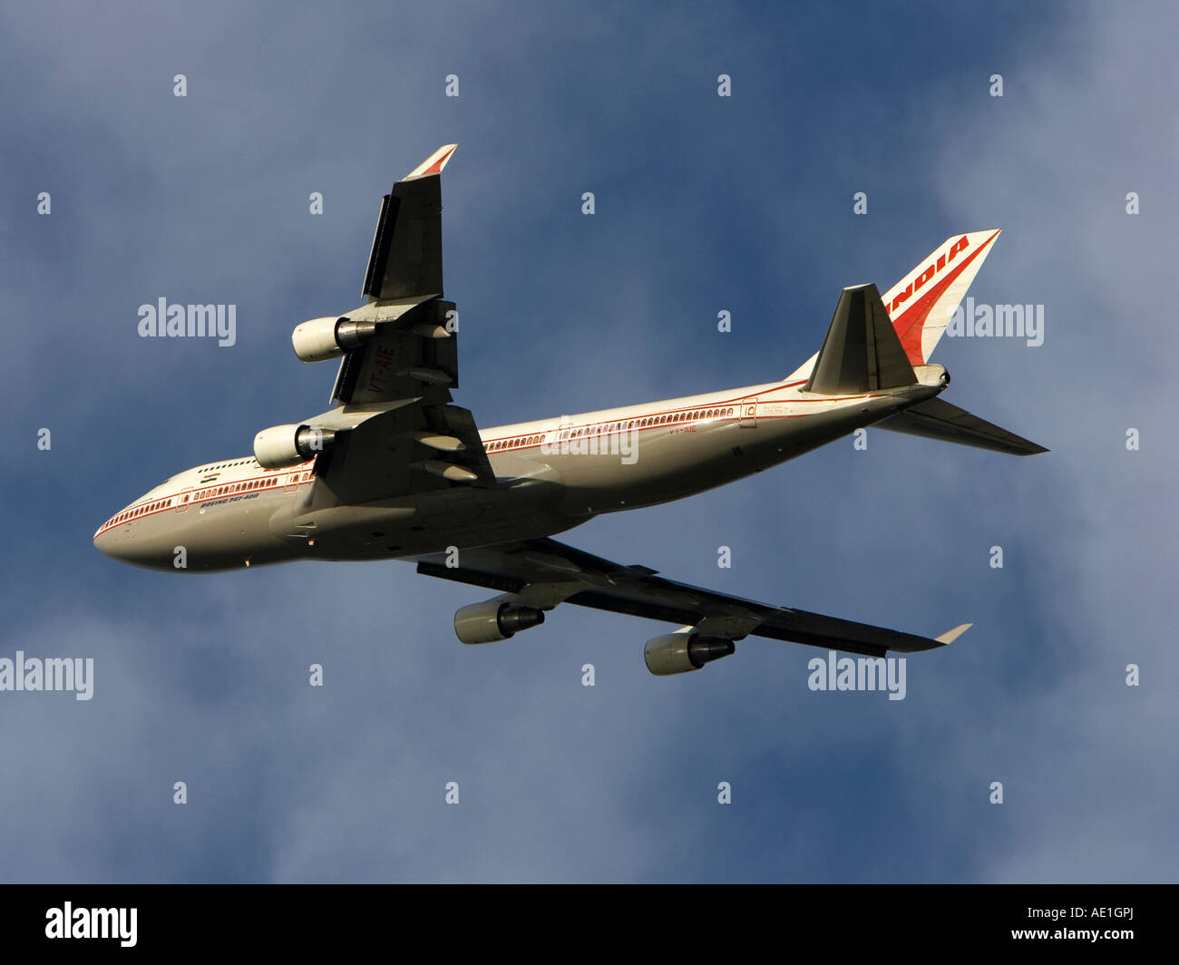 Aeroplane commercial passenger civil aviation Air India Boeing 747 ...