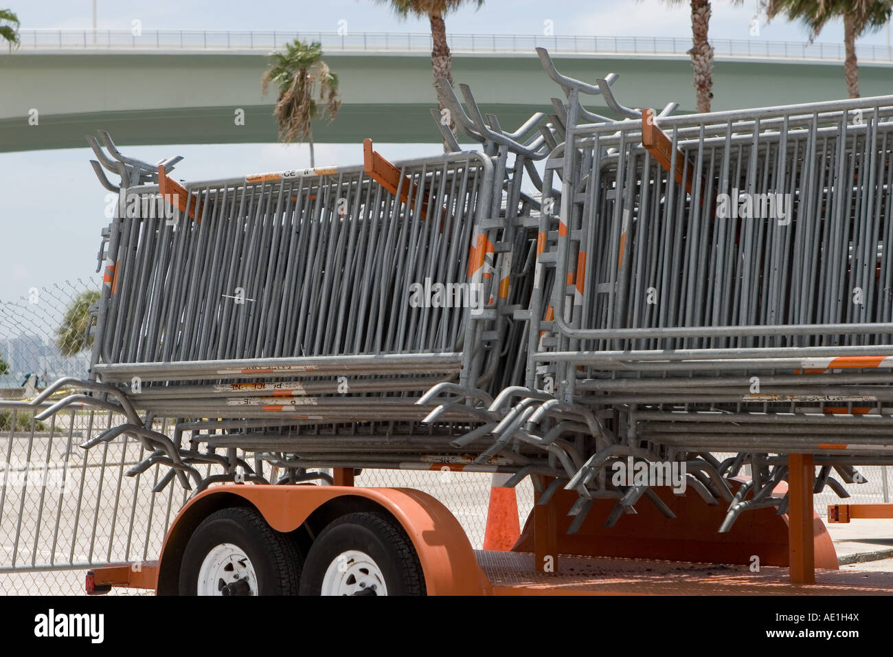 Portable Crowd Barrier High Resolution Stock Photography and Images - Alamy