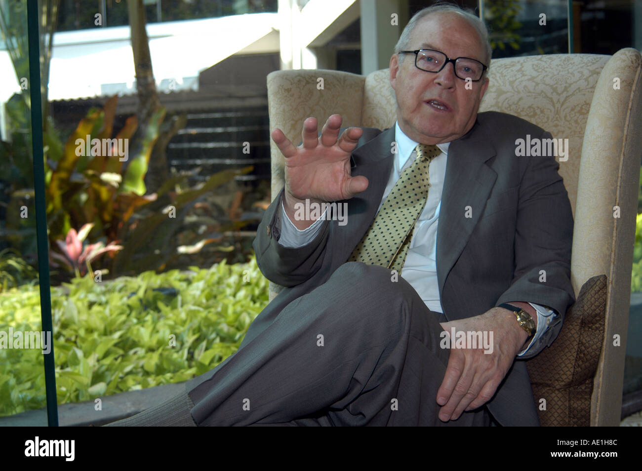 Hans Blix UN weapons inspector Stock Photo - Alamy