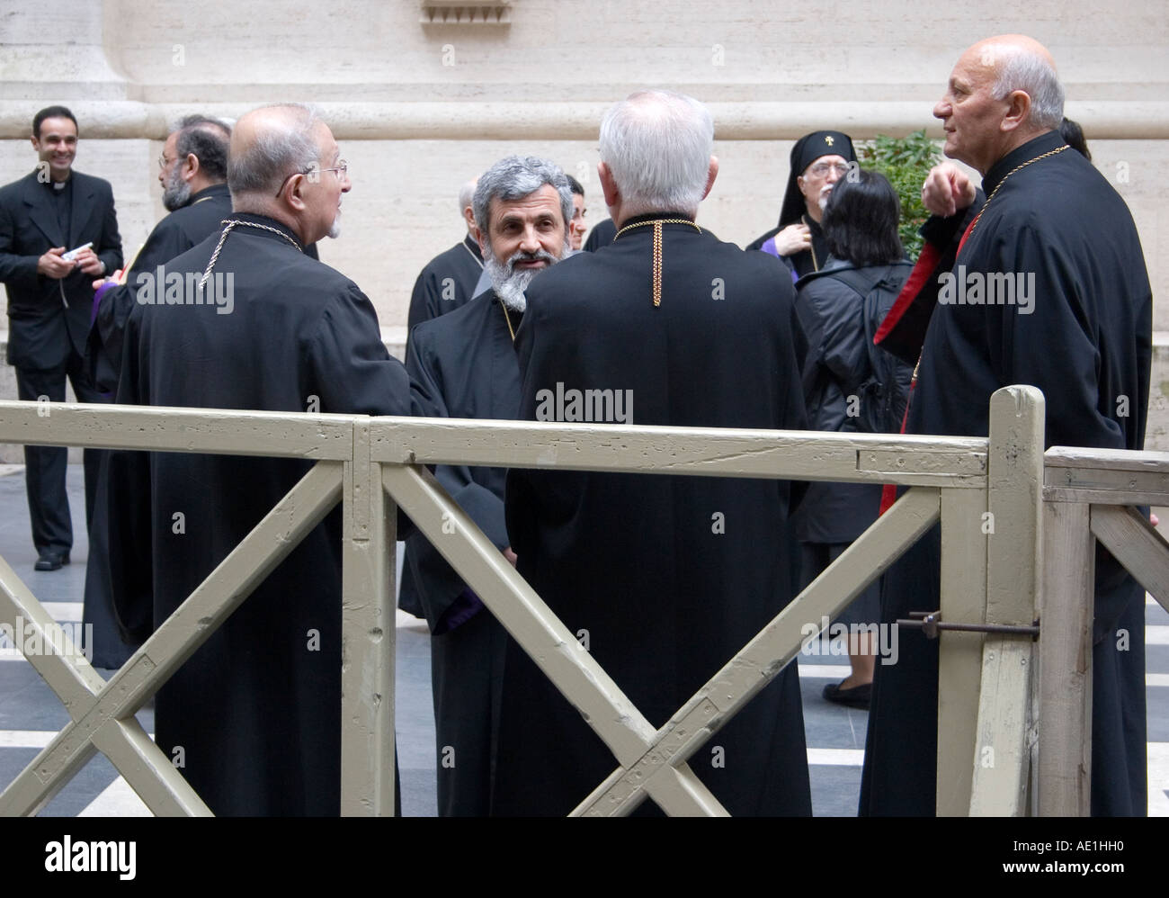 Group priests rome hi-res stock photography and images - Alamy