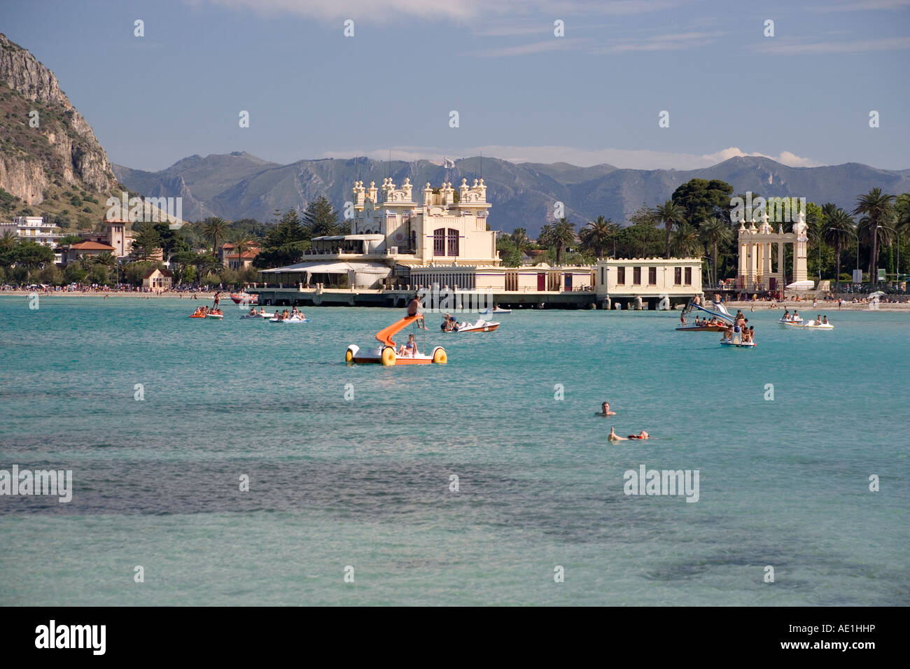 Mondello beach hi-res stock photography and images - Alamy