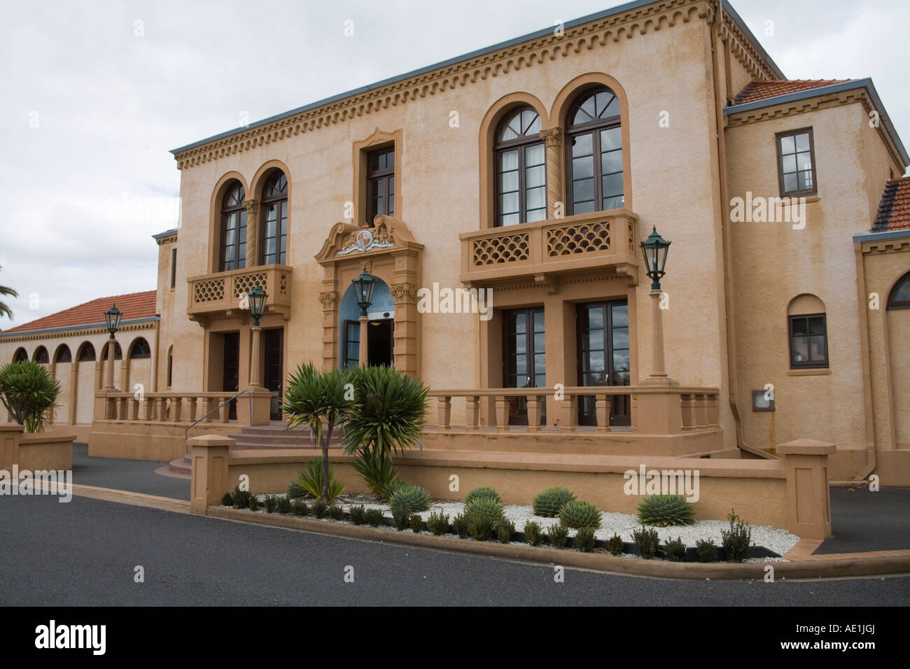 ROTORUA NORTH ISLAND NEW ZEALAND May The historic Blue Baths building ...