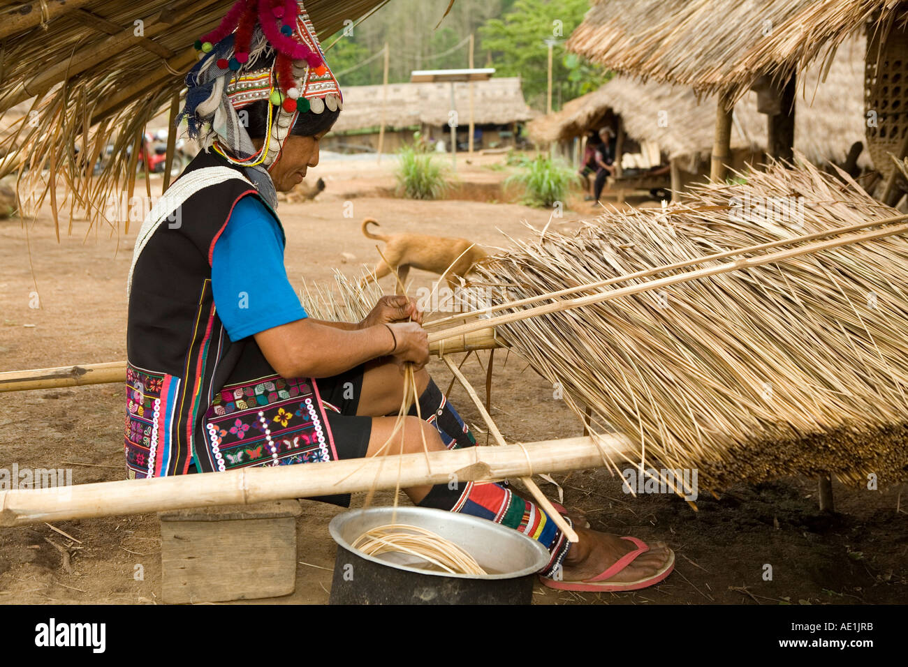 Akha people at North Thailand Stock Photo - Alamy